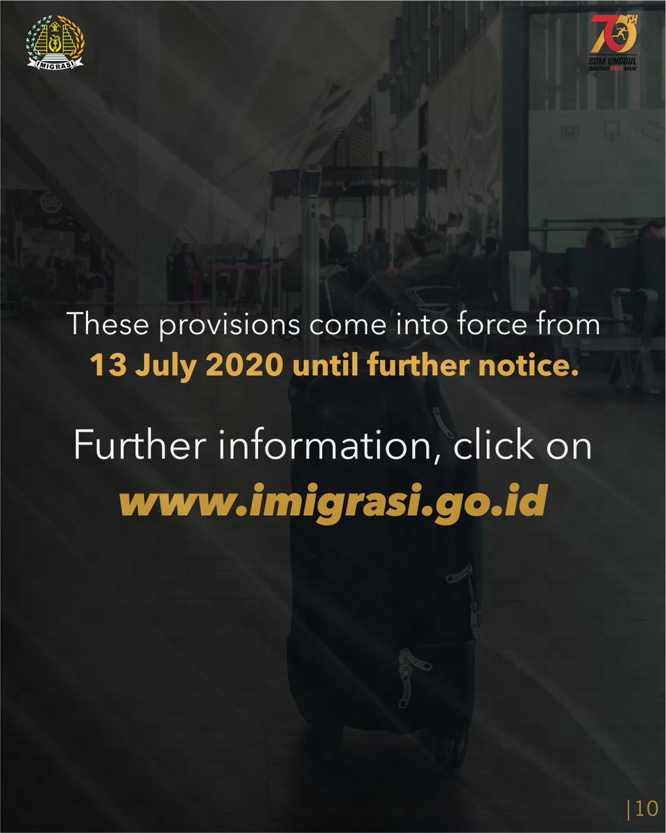 Thread by @ditjen_imigrasi: For foreign visitors, here is the latest ...
