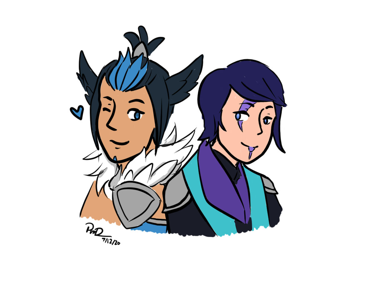 「Thinkin about how good my SSG Rakan look」|Bark for Bailout💜のイラスト