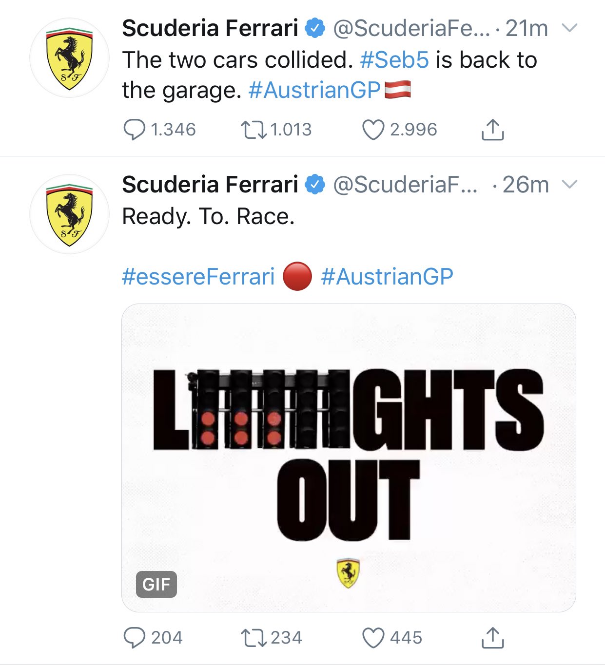 Scuderia Ferrari Quotes We Are All Ferrari Fans" The Sport's Stars