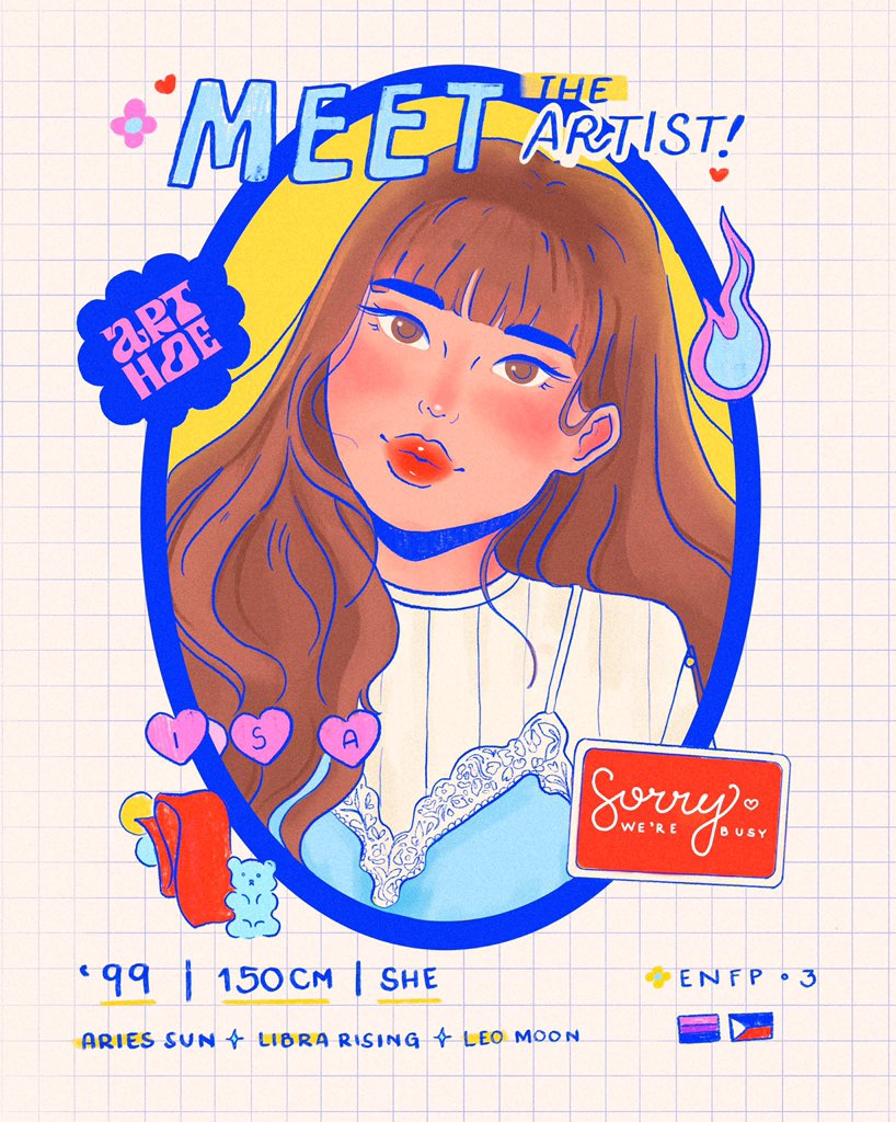 「hi #NobodyArtistsClub! i'm ari and i love making art with 」ari 💘の漫画