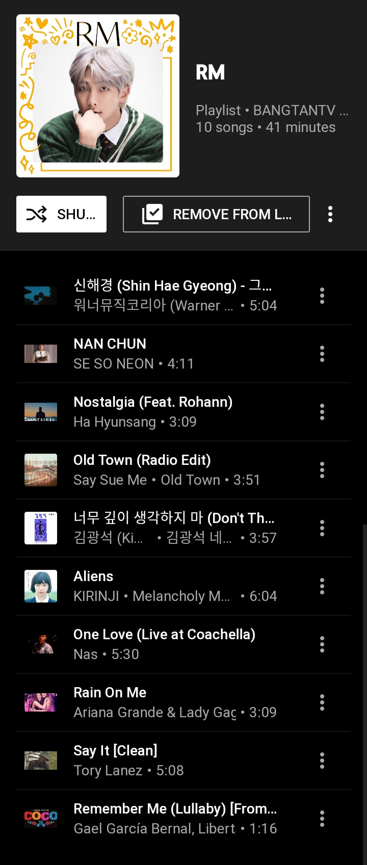 Youtube Music Playlist