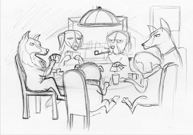 Dogs Playing Poker Simpsons