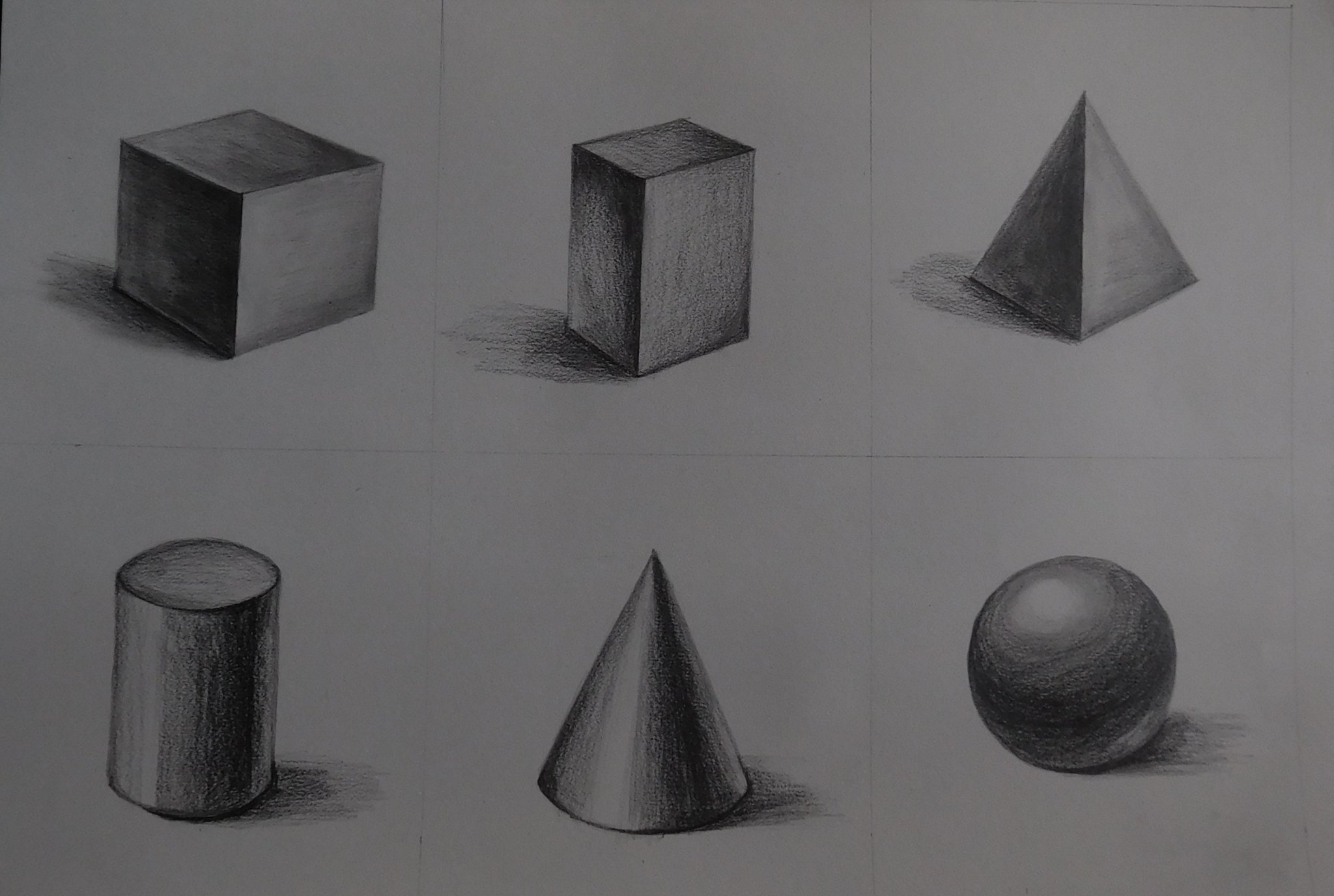 Image Result For Shading Drawings Basic Shapes Geometric 59 Off