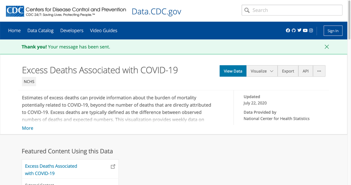 Thread by @39Magilla: (1) CDC "Excess Deaths Associated with COVID-19 ...