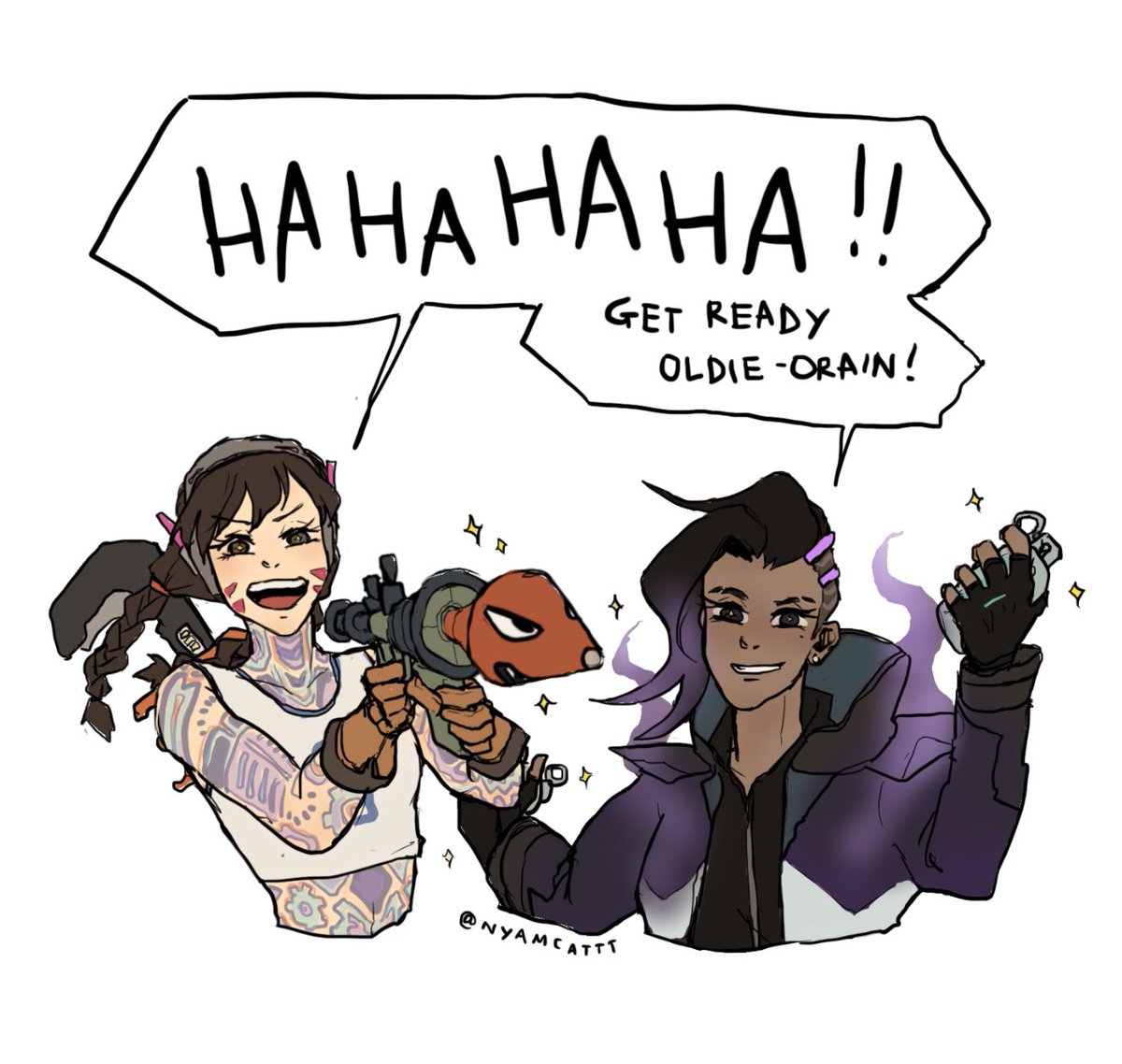 「she can't just walk around the headquarters like that #moicy」nyamの漫画