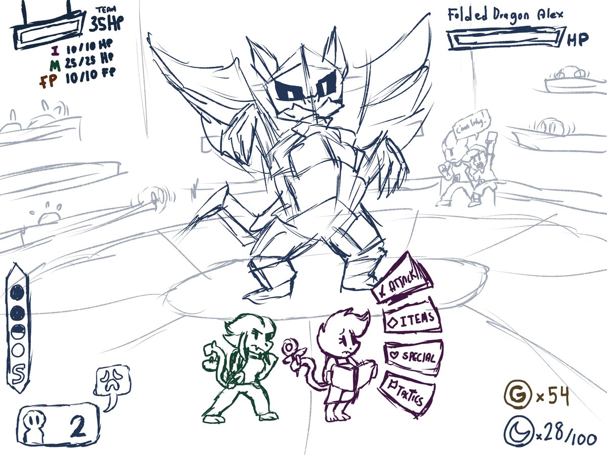 「RPG Boss Battle Doodle 」Rachie - Comms Closed (3/5)の漫画