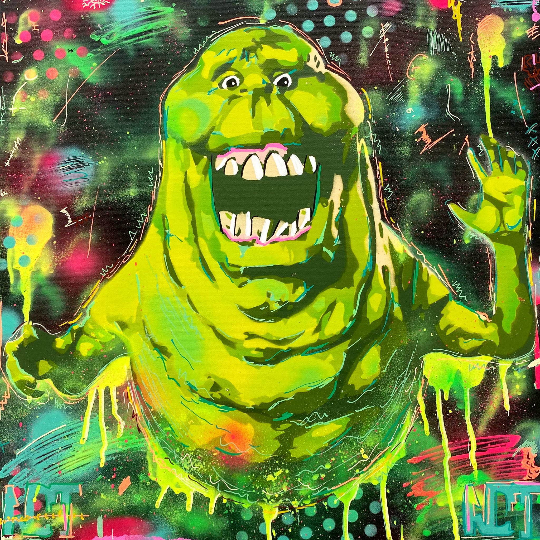 Slimer Stencil