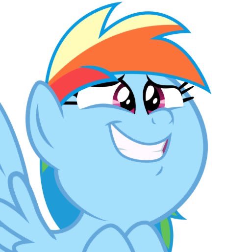 Rainbow Dash Laughing
