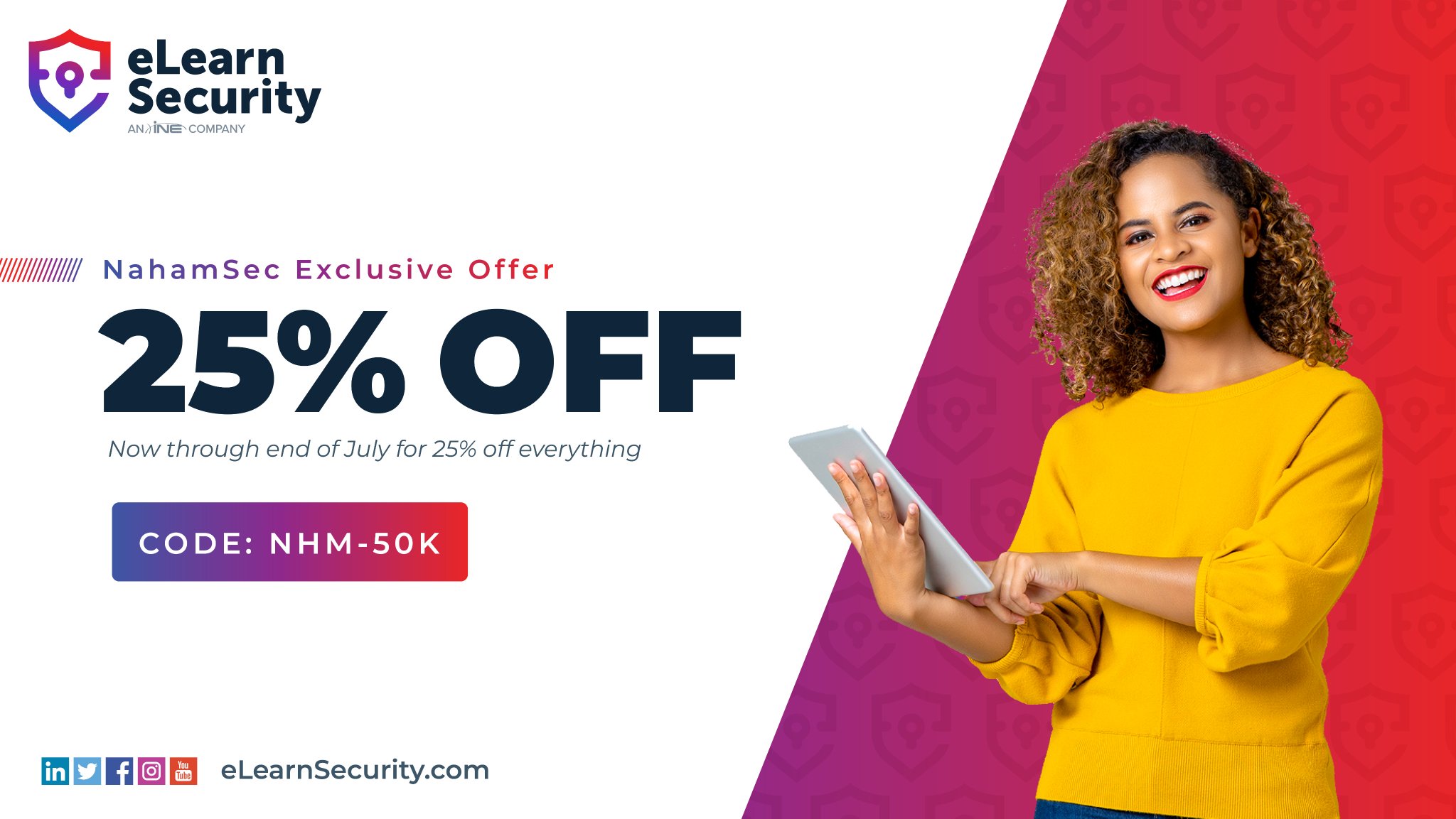 eLearnSecurity on Twitter: "Congrats to @NahamSec for 50k followers 🥳 We are so excited to be a ...