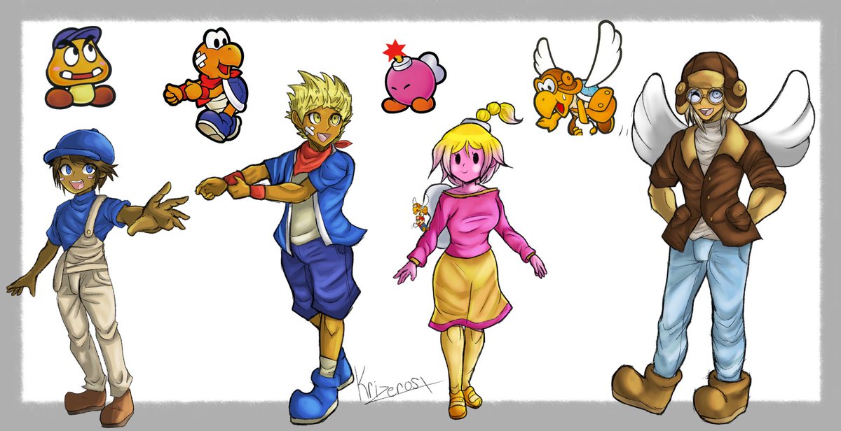 Paper Mario Partners Human ⚔🌟Nutty, The Queer Starry Bard🌟⚔:
