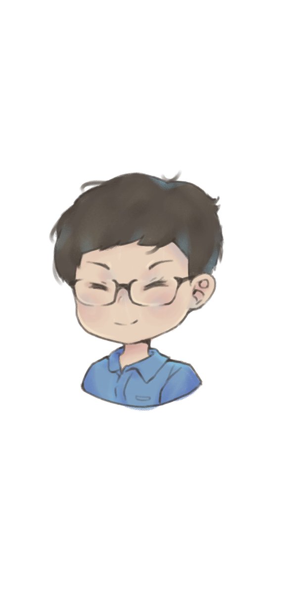 drew my dad a pfp on my phone 😃 rose @rohhse