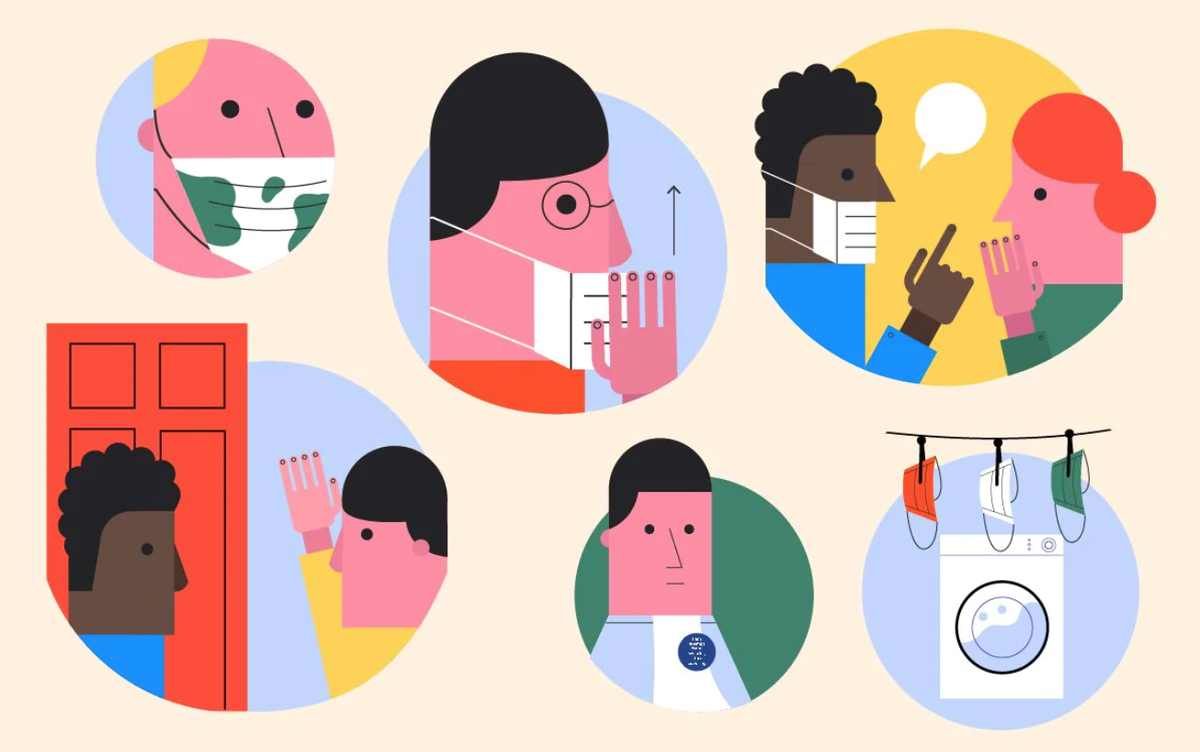 Your new face mask etiquette guide / Twitter