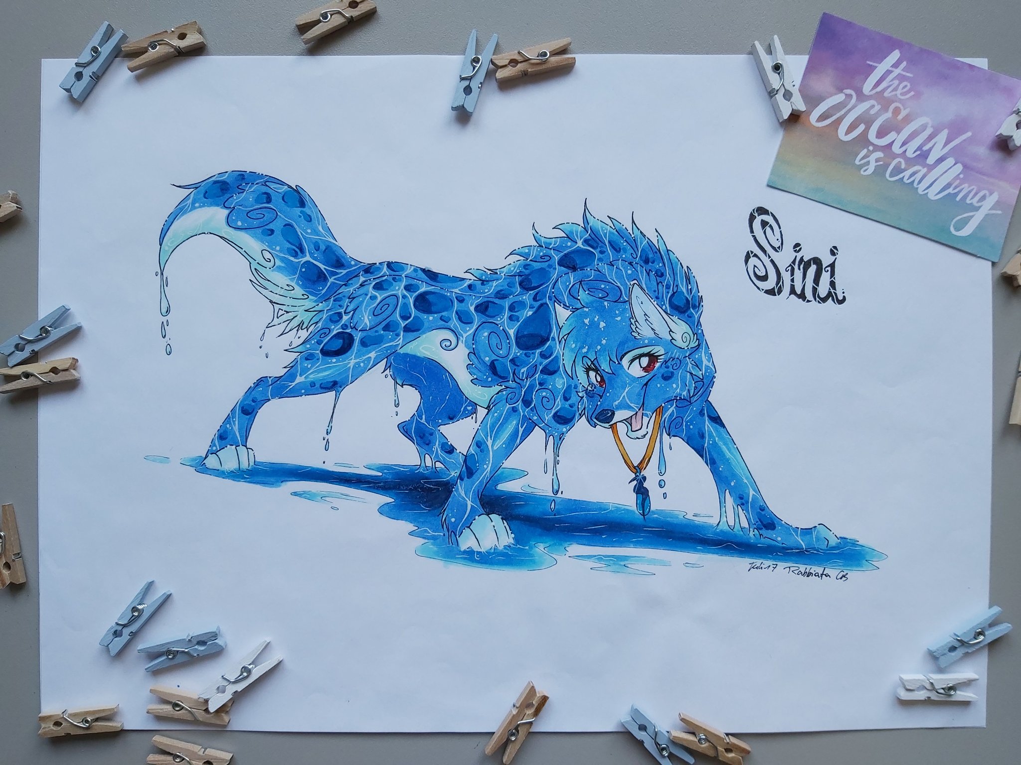 Elemental Water Wolf