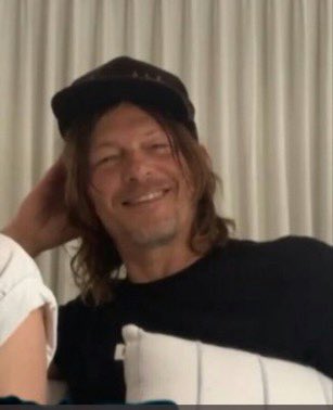 Norman Reedus Laughing