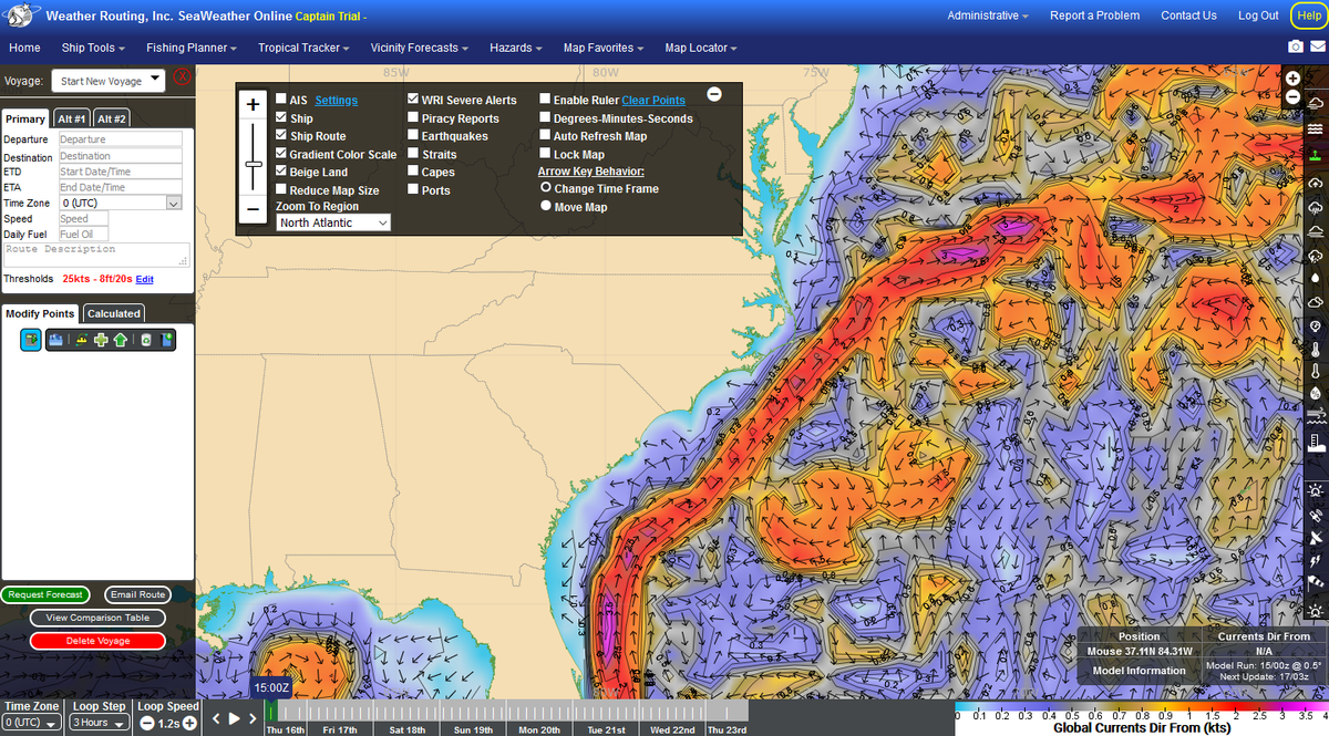 Marine Weather Forecast Services | Weather Routing Inc
