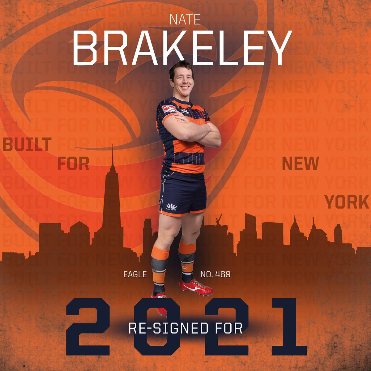 Nate Brakeley Extends with New York : r/MLRugby