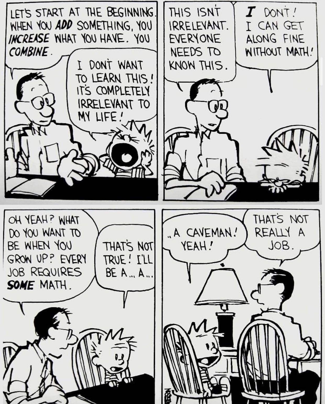 Calvin And Hobbes Math Comics