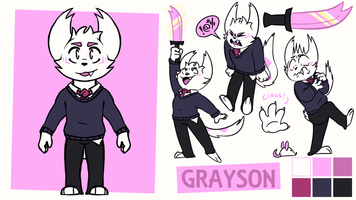 「Hmm... Today I will make an oc thread.... Grayson is 13, tr」Lucabyte ...