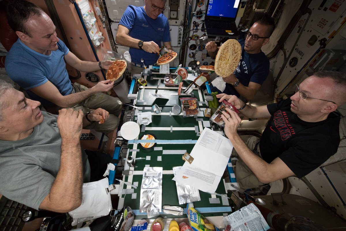 Would you get bored eating the same foods every week? Astronauts ...