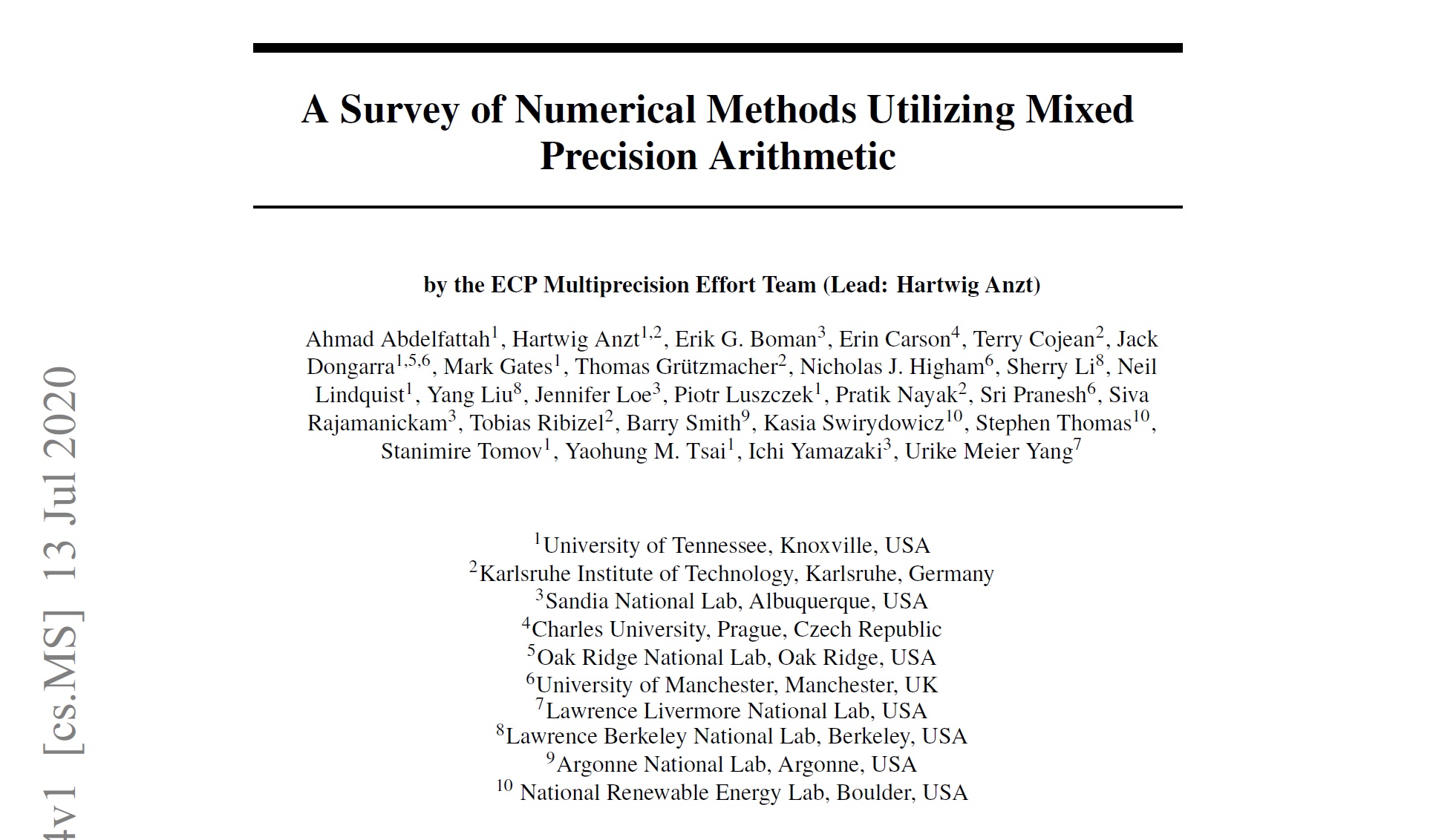 OGAWA, Tadashi on Twitter: "=> "Mixed Precision Algorithms for Pushing the Performance Limits of ...