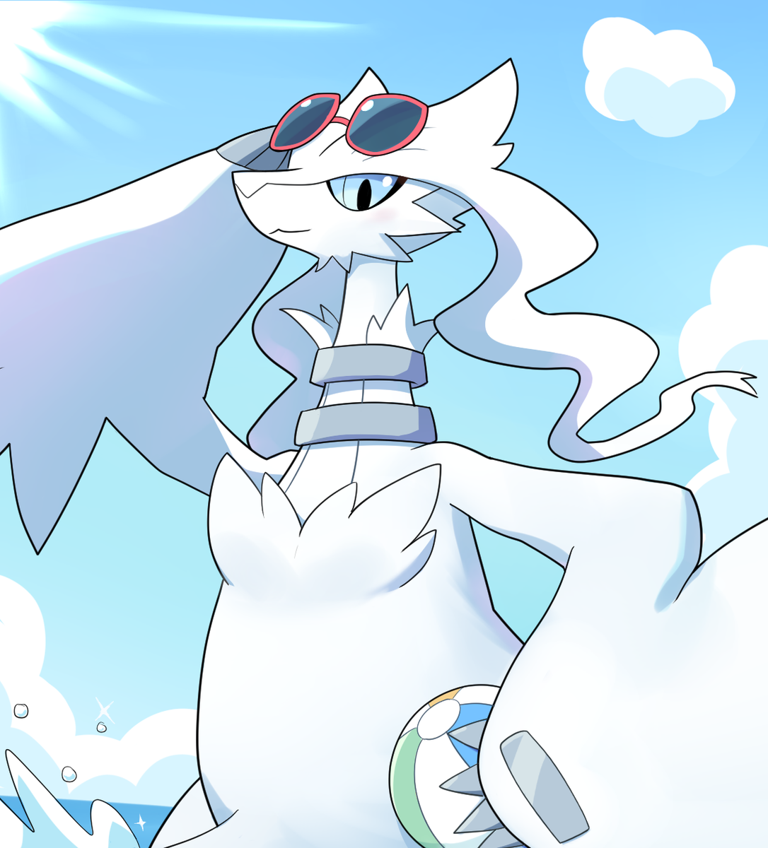 「Summer Reshiram 」|Komanyachiのイラスト