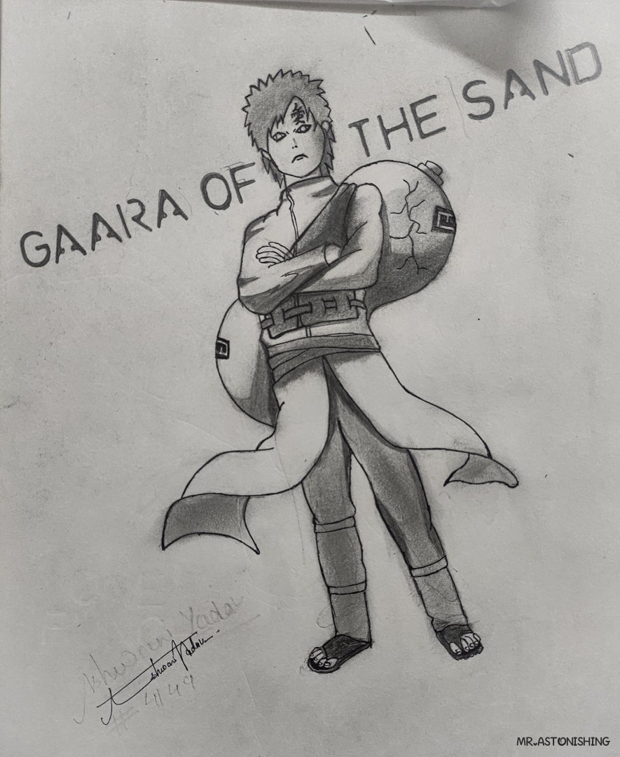 Gaara Drawing Full Body