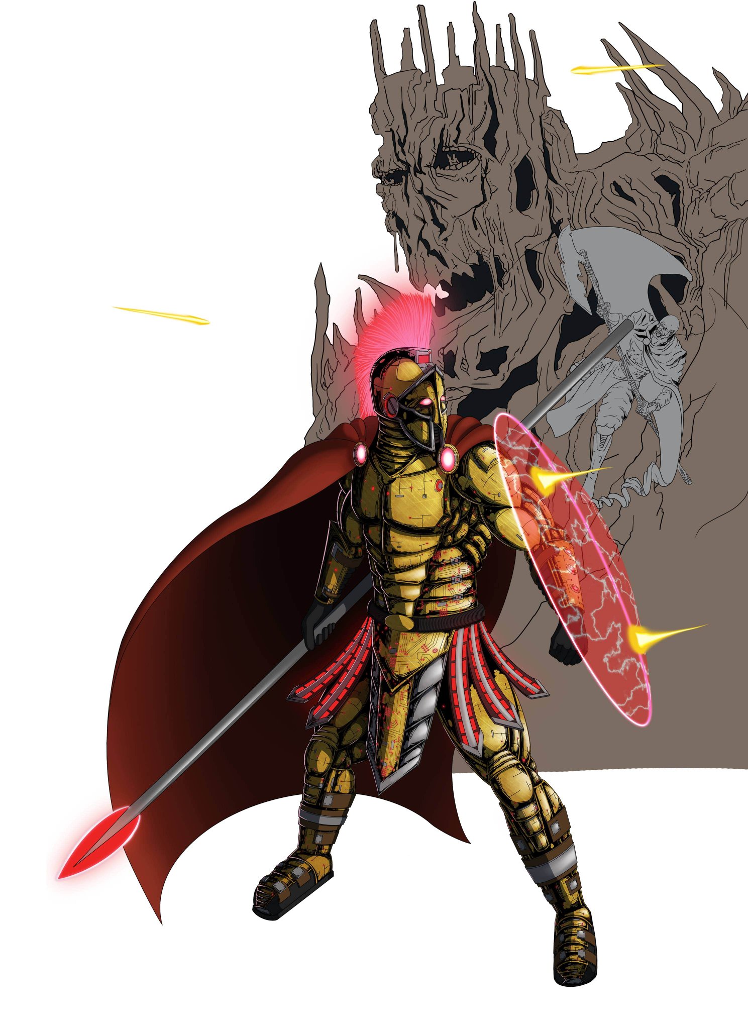 Achilles Warrior Drawings