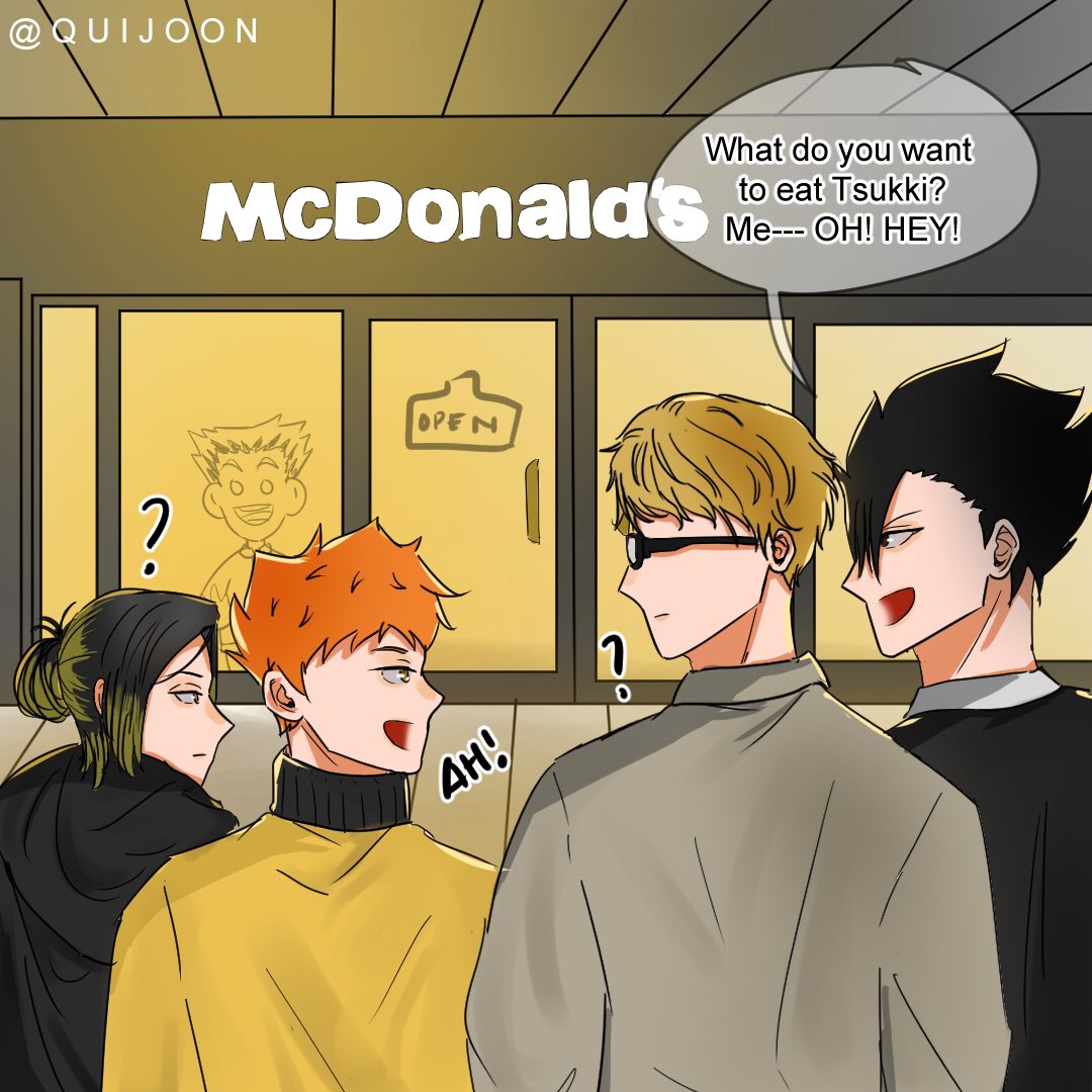 「3rd panel of the comic im working. Im tired and sad cuz HQ w」quen 🍉の漫画