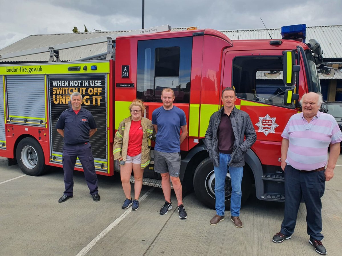 Firefighters in Edmonton have been reunited with a man they rescued ...