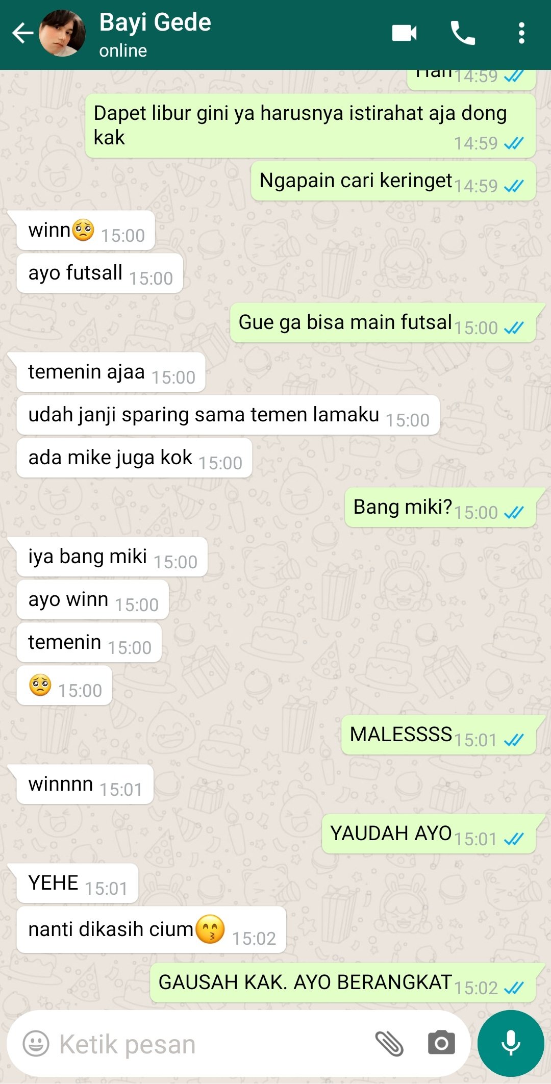 inn. on Twitter: "256. unkown number: i love you bayi gede https://t.co/KUS3P5LvsP" / Twitter