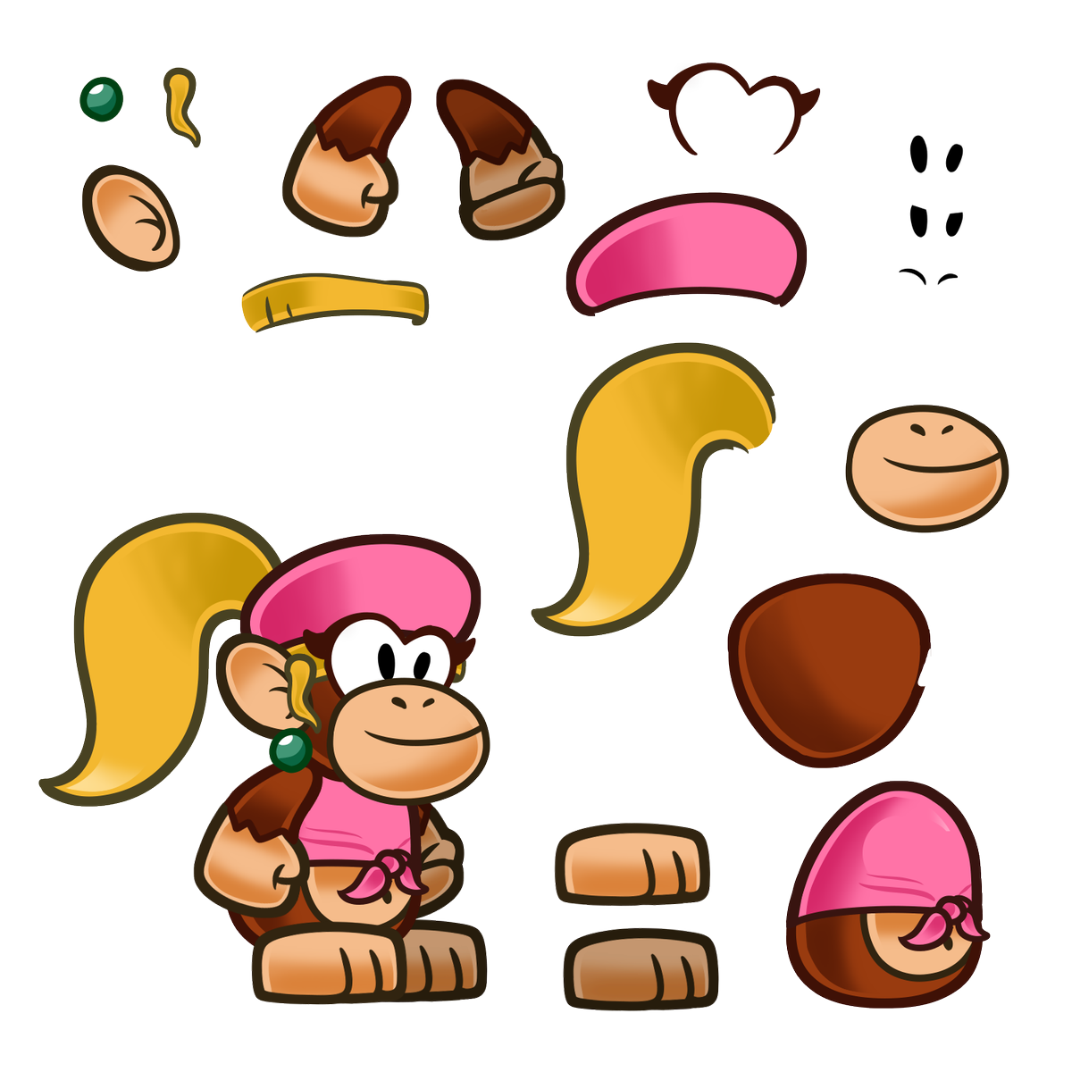 Paper Donkey Kong Paper Mario: The Origami King References Both