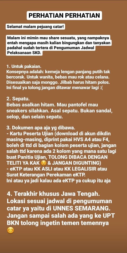 Panduan dan Jadwal Pelaksanaan Tes SKD CATAR POLTEKIP POLTEKIM ... Panduan dan Jadwal Pelaksanaan Tes SKD CATAR POLTEKIP POLTEKIM ...