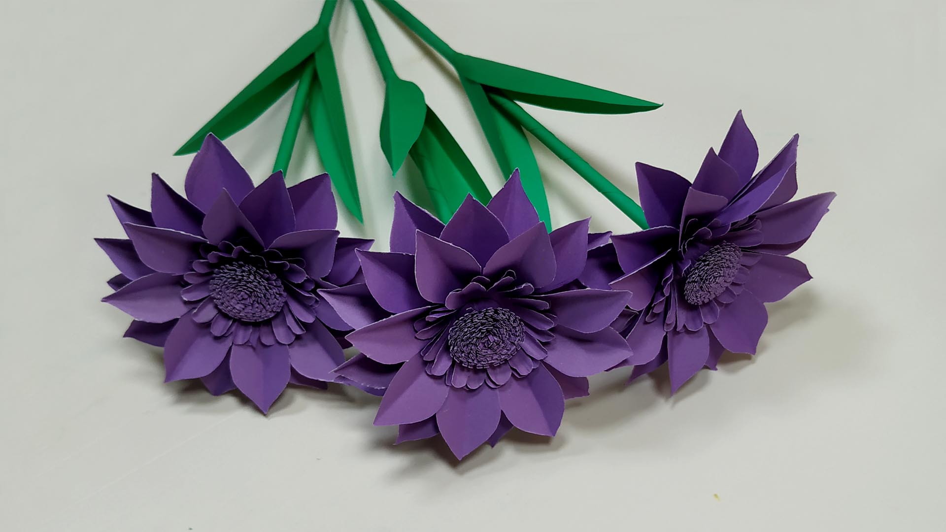Folded Paper Flower Template