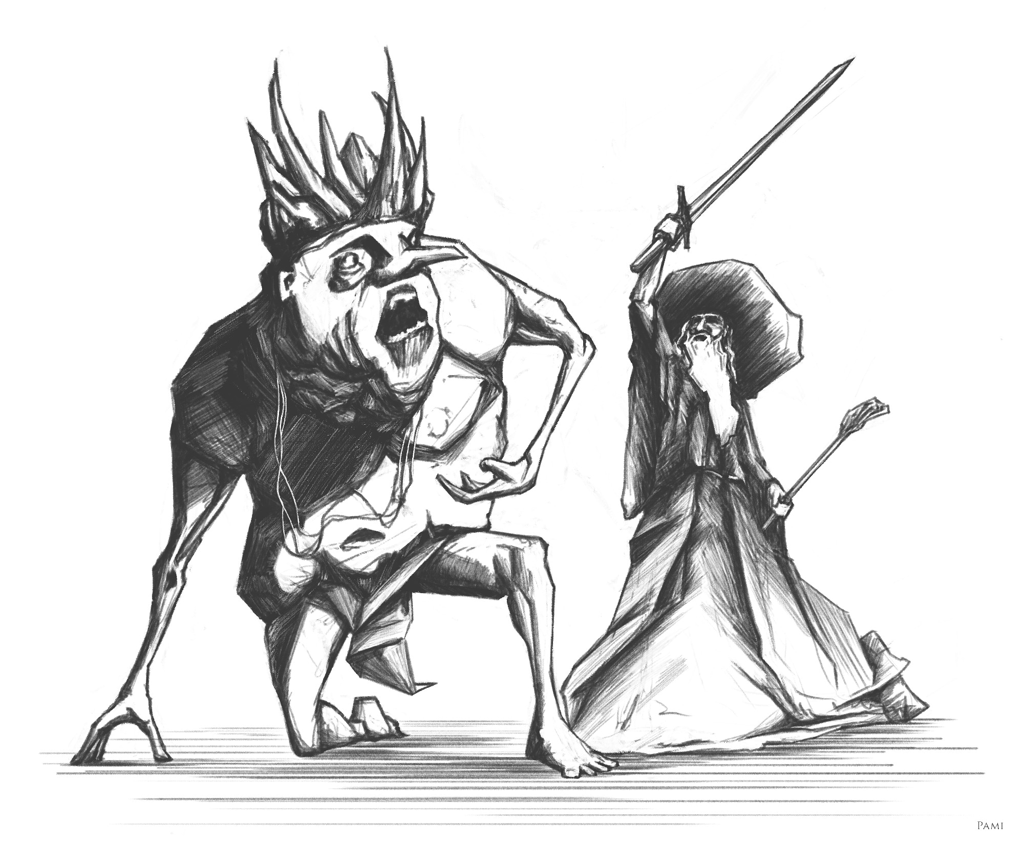 The Hobbit Goblin Drawing