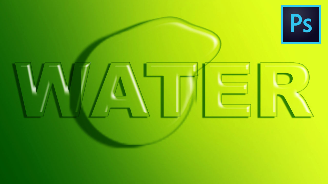 Water Text Effect Photoshop