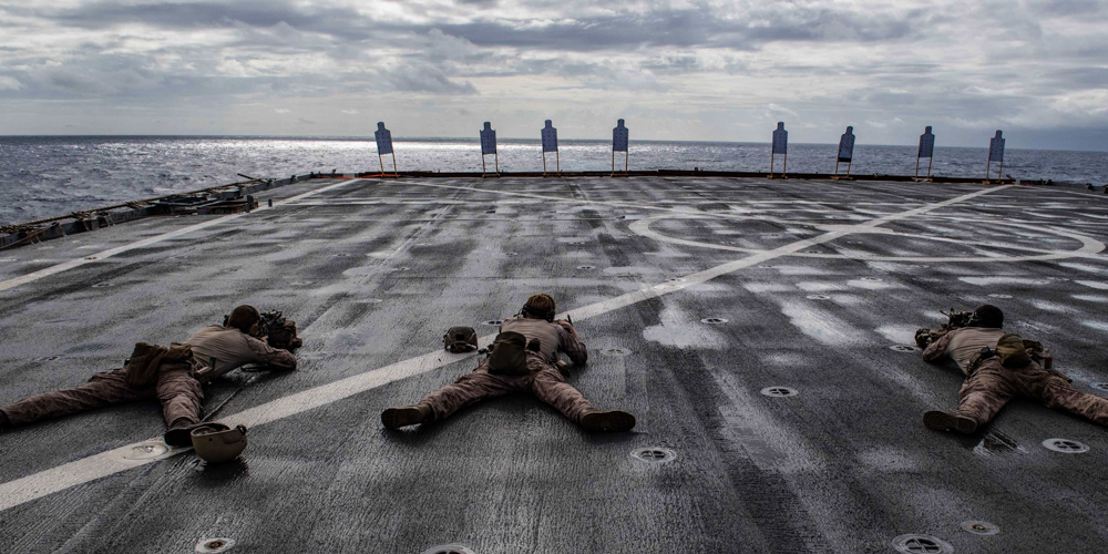 Salty Dogs Marines assigned to 1stMEF conduct a live-fire training ...