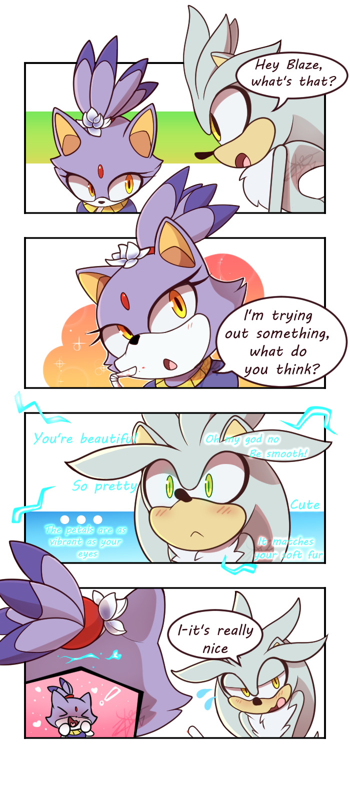 Silver The Hedgehog And Blaze The Cat Comics