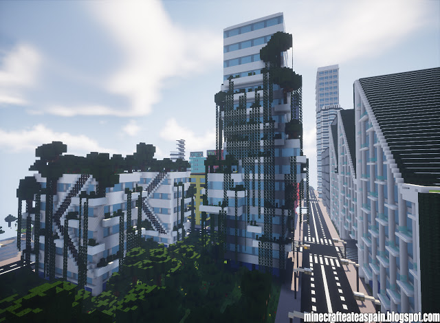 Torre Moderna De Minecraft Réplica Minecraft De La Torre Mural,