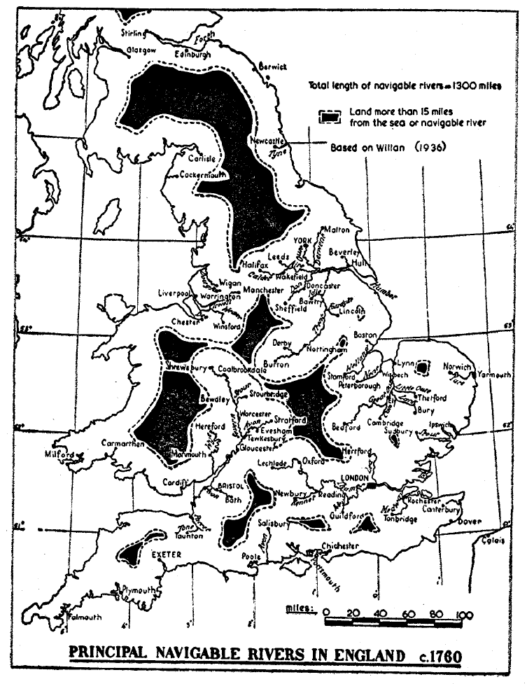 Thread by @antonhowes: Nice illustration of how canals and river ...
