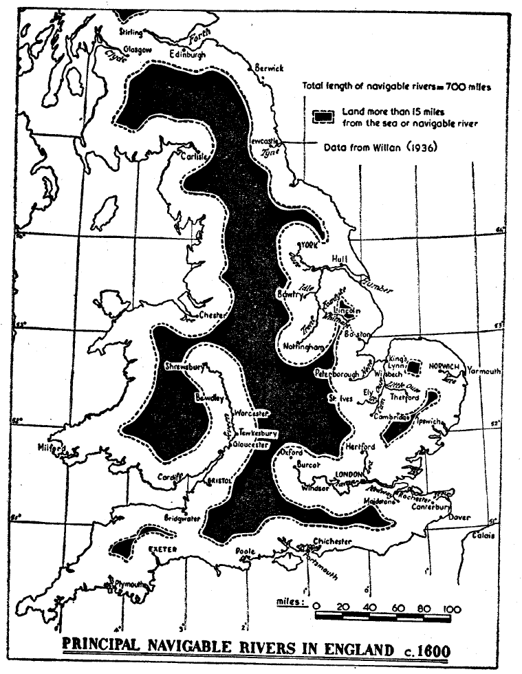 Thread by @antonhowes: Nice illustration of how canals and river ...
