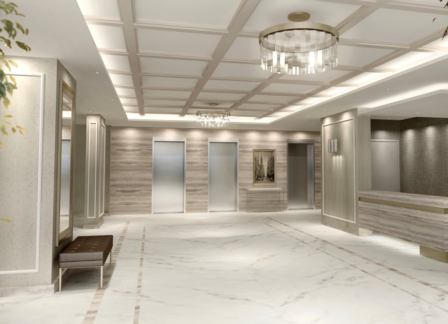 Lift Lobby Ceiling Design