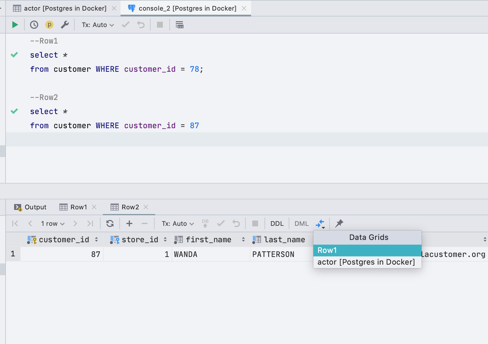 Jetbrains Datagrip On Twitter Deexem But There Is A Workaround Create Two Queries With These 