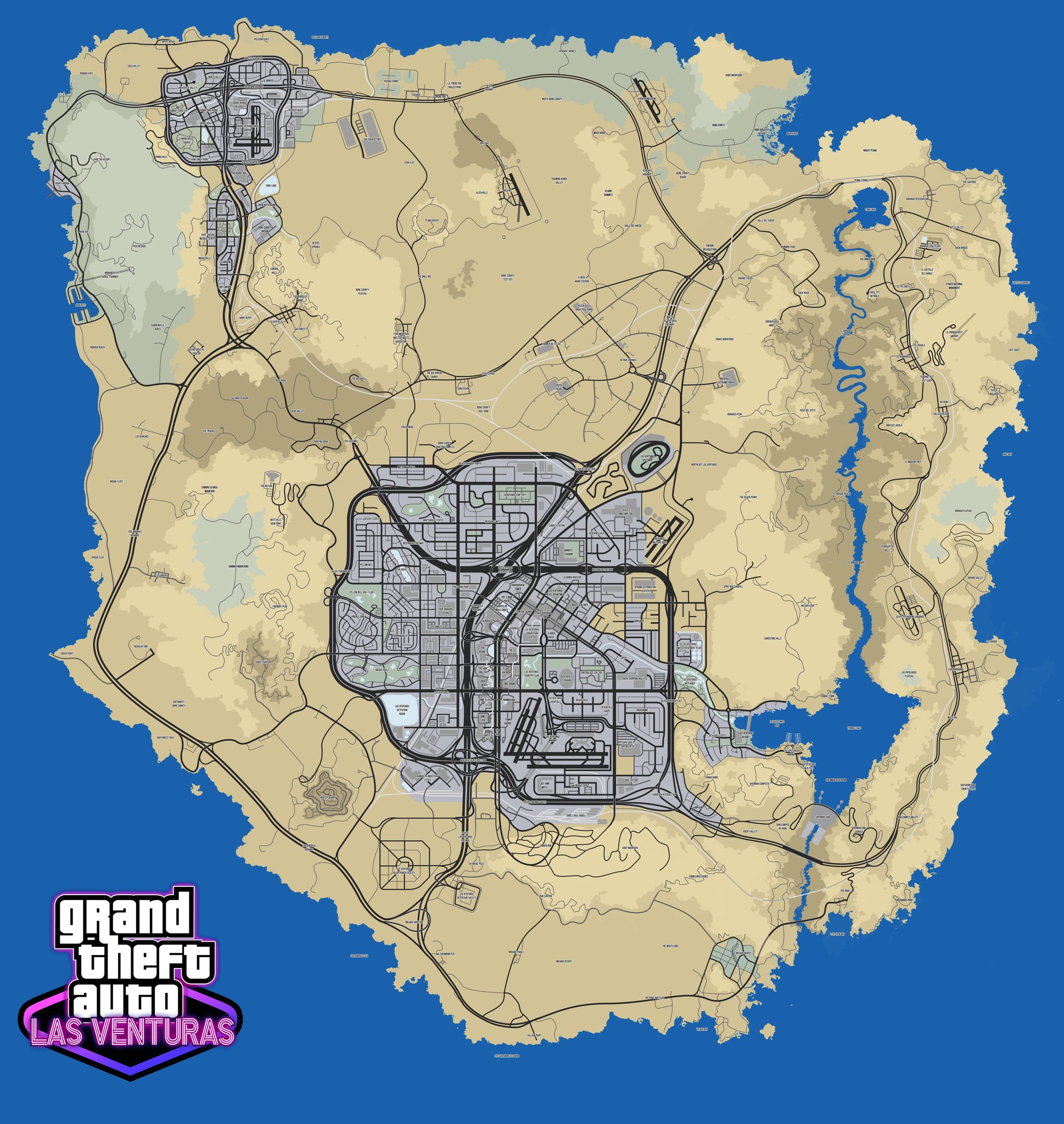 Grand Theft Auto 5 Full Map
