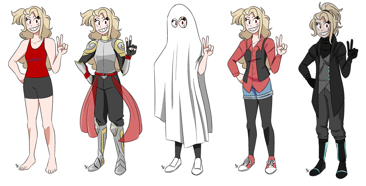 「the designs i made for #outfitaugust bac」|🌦 Fluorのイラスト