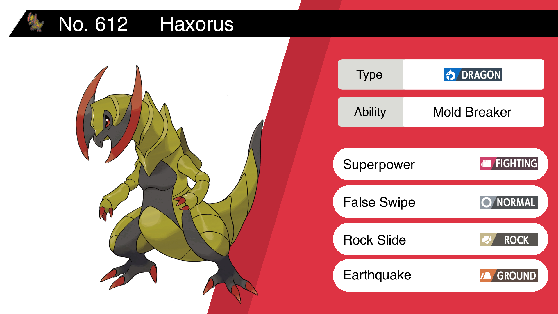 Haxorus Sprite