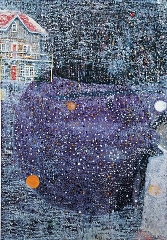 A Thread from @rabihalameddine: "Peter Doig, Night Bathers, 2019 [...]"