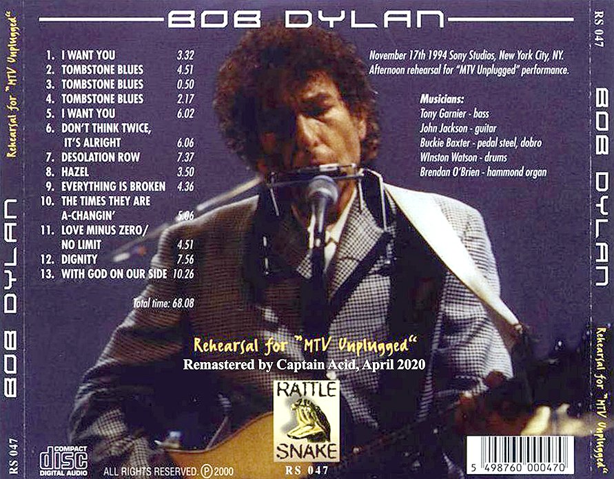 Bob Dylan Mtv Unplugged