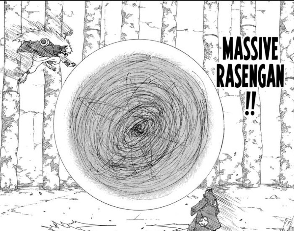Jiraiya Using Rasengan