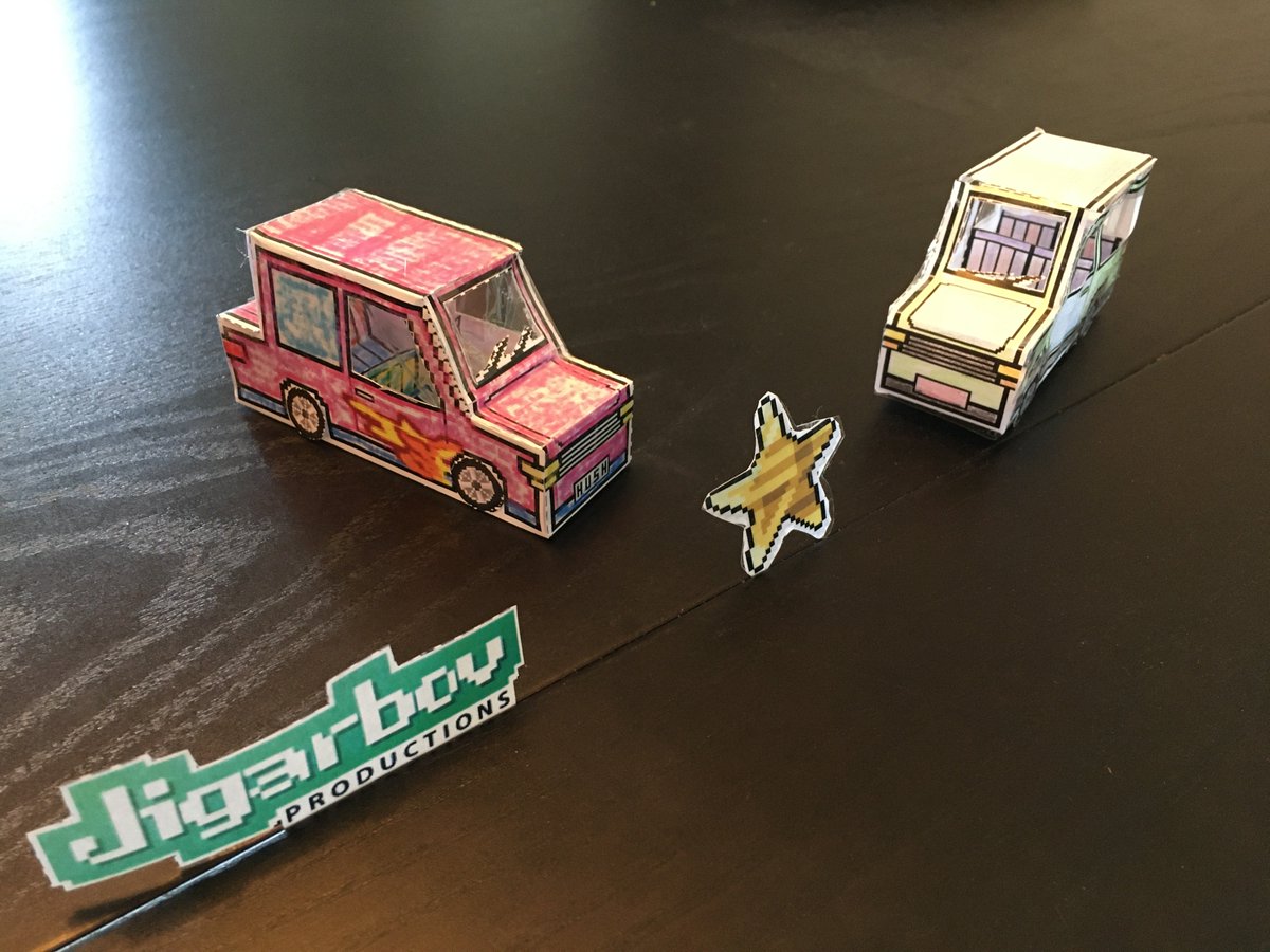 Papercraft Minecraft Car