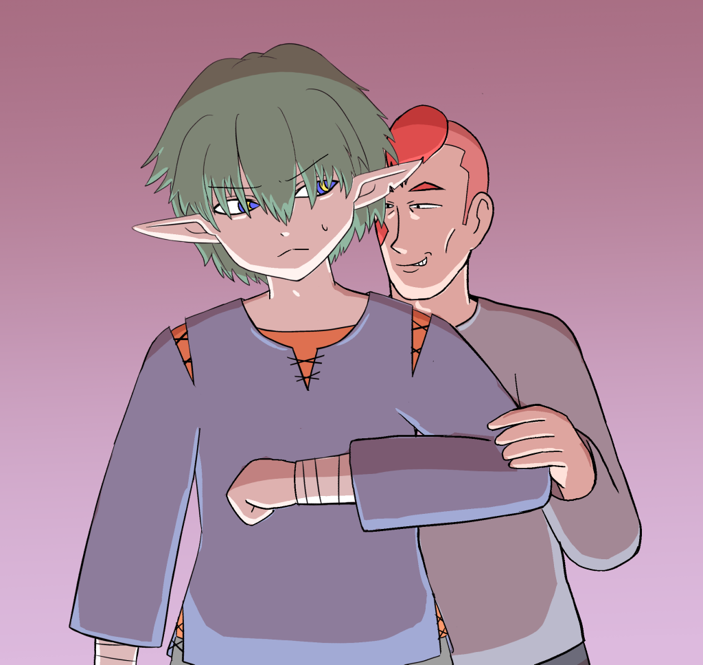 「@gaiko_kujin 服を着せてるシーンです 」|がい子くじんのイラスト